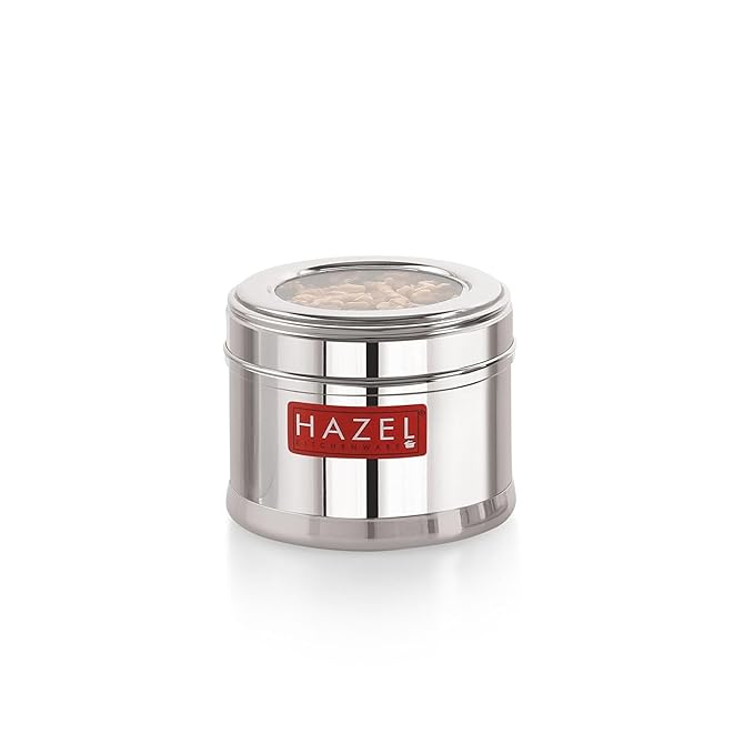 Hazel Masala Box for Kitchen with Airtight Lid Stainless Steel Top See ...